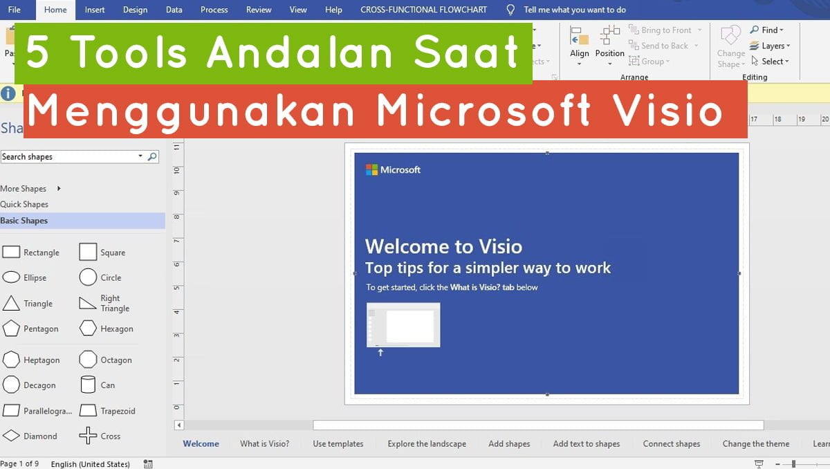 5 Tools Andalan Saat Menggunakan Microsoft Visio