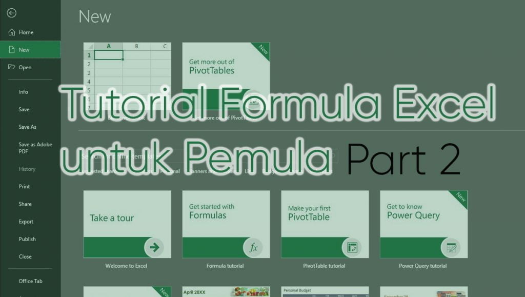 Tutorial Formula Excel untuk Pemula - Part 2