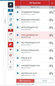 Mengenal Semua Fungsi Filter Exclude Sources di Turnitin