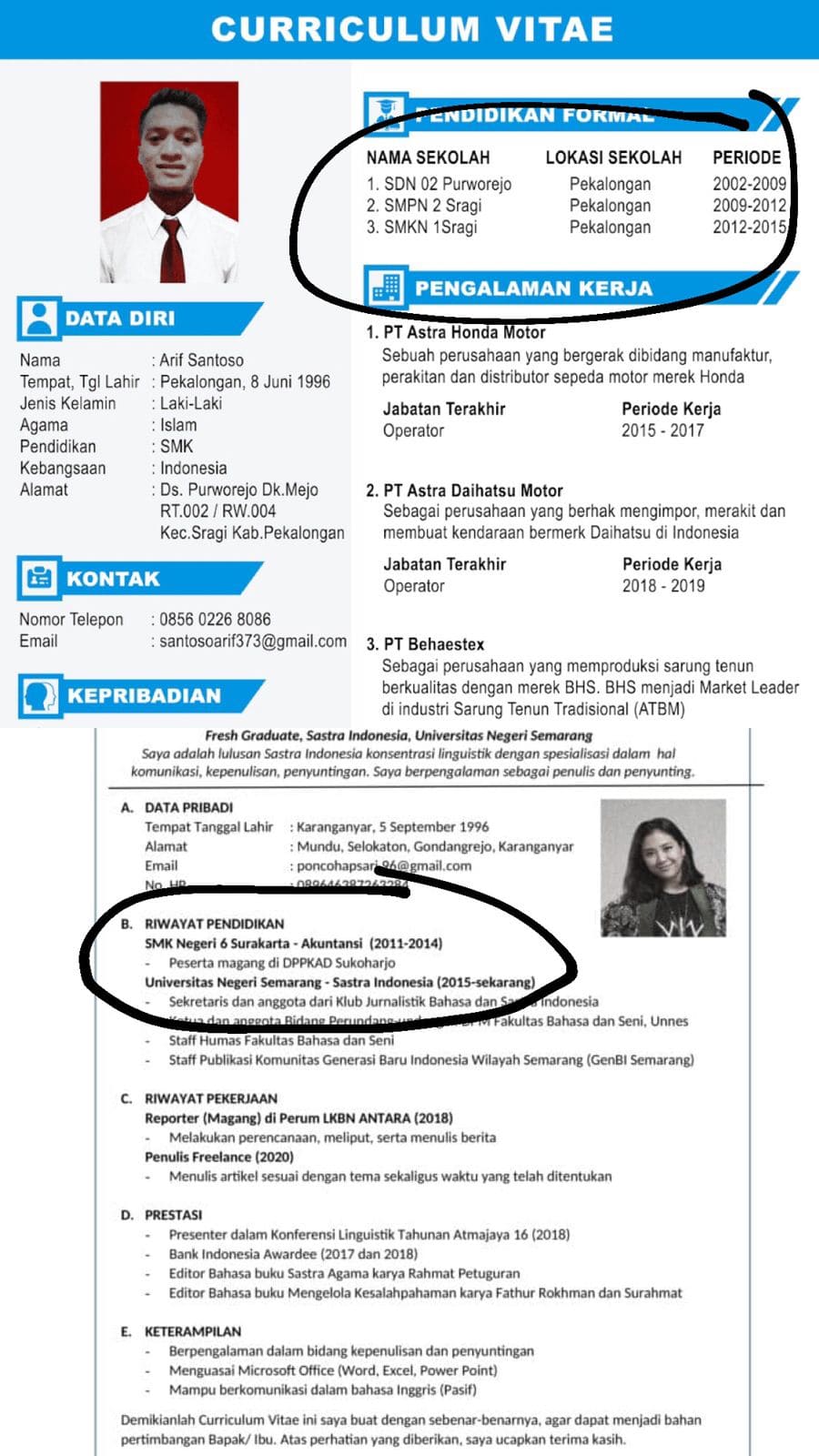 5 Hal yang Harus diperhatikan dalam CV Agar Ternotice!
