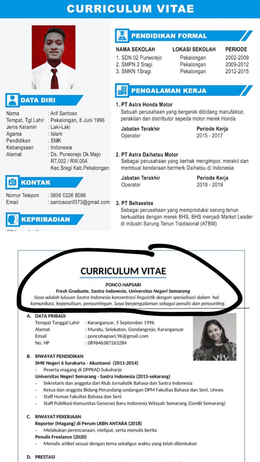 5 Hal yang Harus diperhatikan dalam CV Agar Ternotice!
