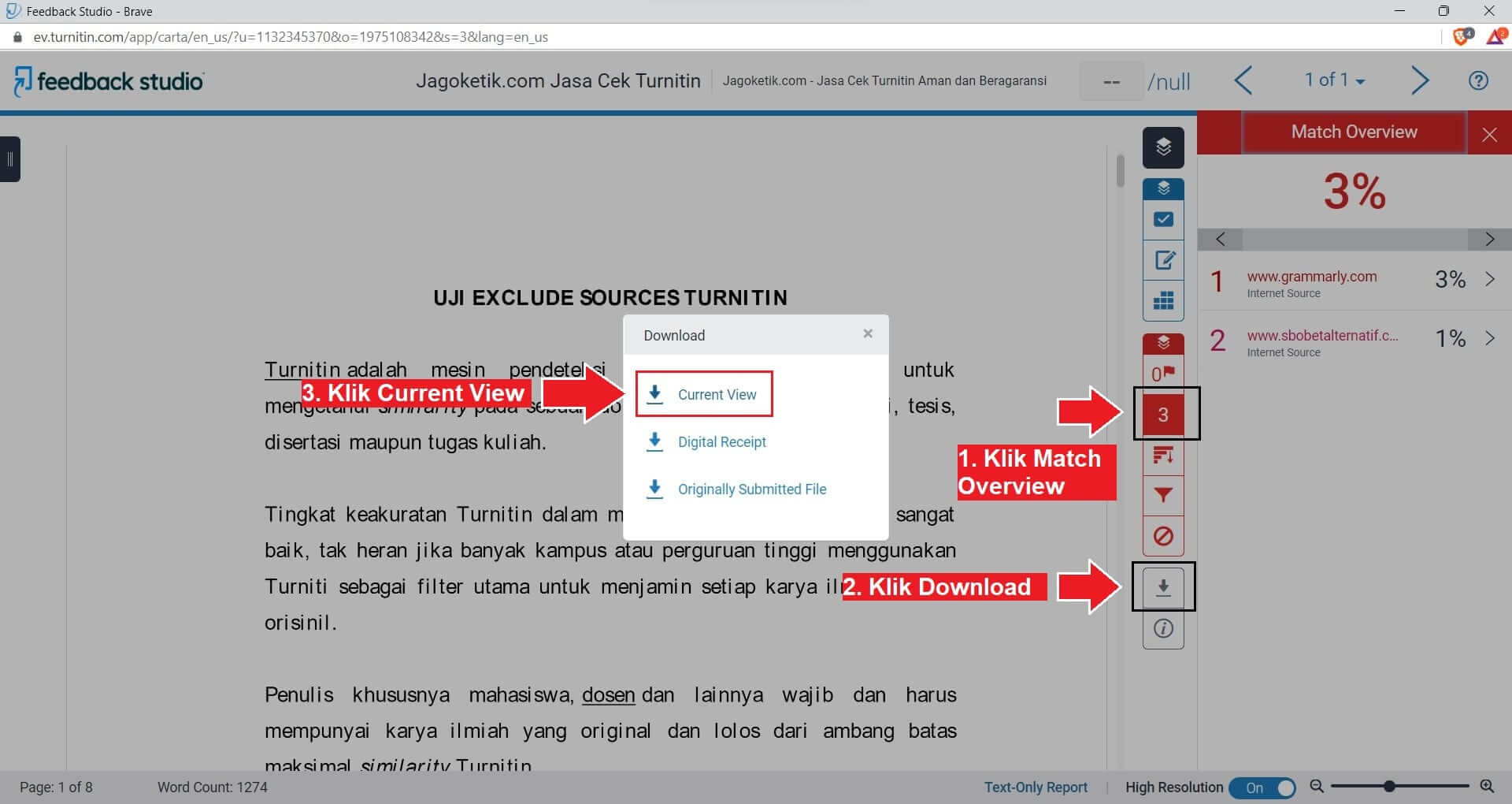 Exclude Sources: Cara 'Curang' Lolos Turnitin dengan Cepat