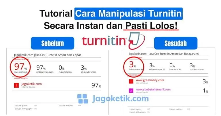 Exclude Sources: Cara 'Curang' Lolos Turnitin dengan Cepat