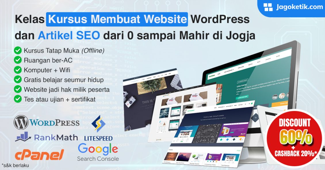 Kursus Membuat Website Wordpress dari Awal Sampai Jago!