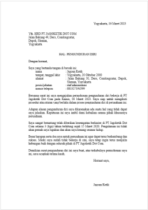 Download Contoh Surat Resign/Pengunduran Diri yang Baik