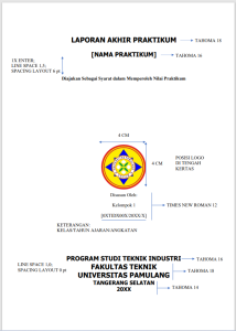 Download Template Laporan Penelitian Praktikum, Word