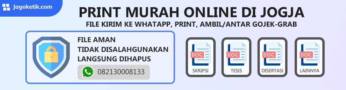 Tempat Print Murah di Jogja Mulai Rp250, Bisa Online!