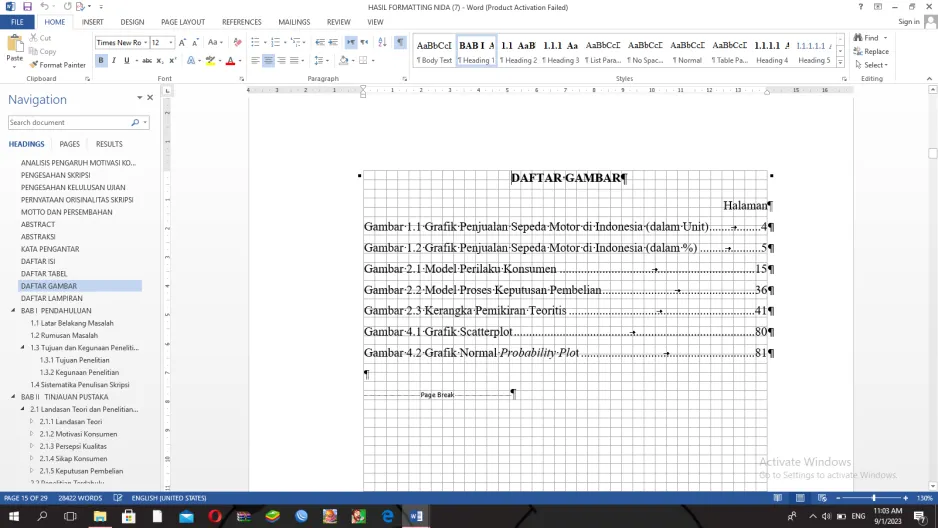 Cara Atur Daftar Tabel, Daftar Gambar, dan Daftar Lampiran Secara ...