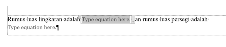 Panduan Menulis Rumus/Equation di Microsoft Word