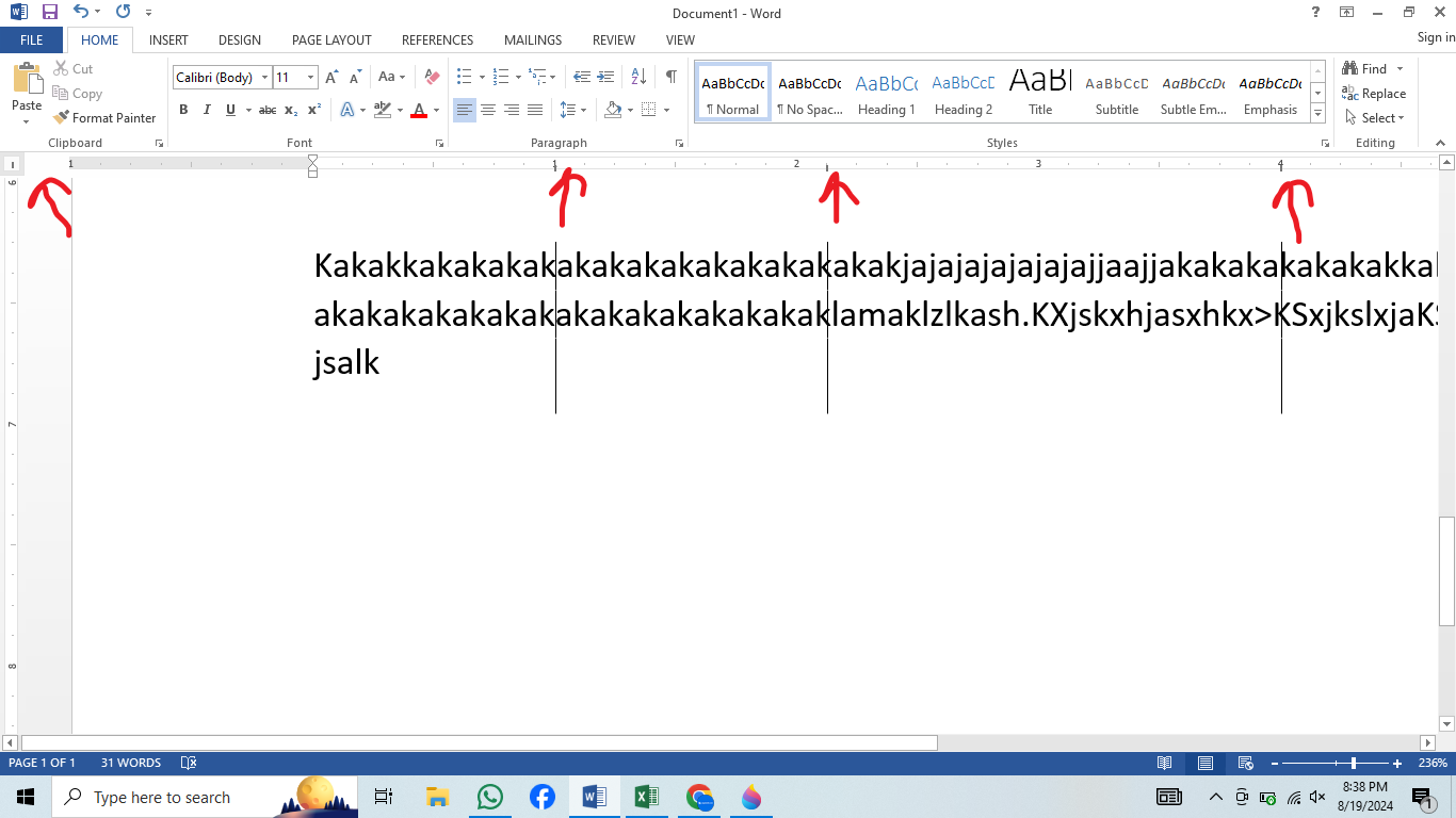 Mengetahui Fungsi Tab Stop Pada Microsoft Word