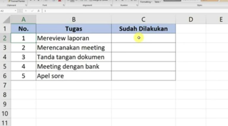 Cara Cepat Membuat Tanda Centang dan Silang di Microsoft Excel