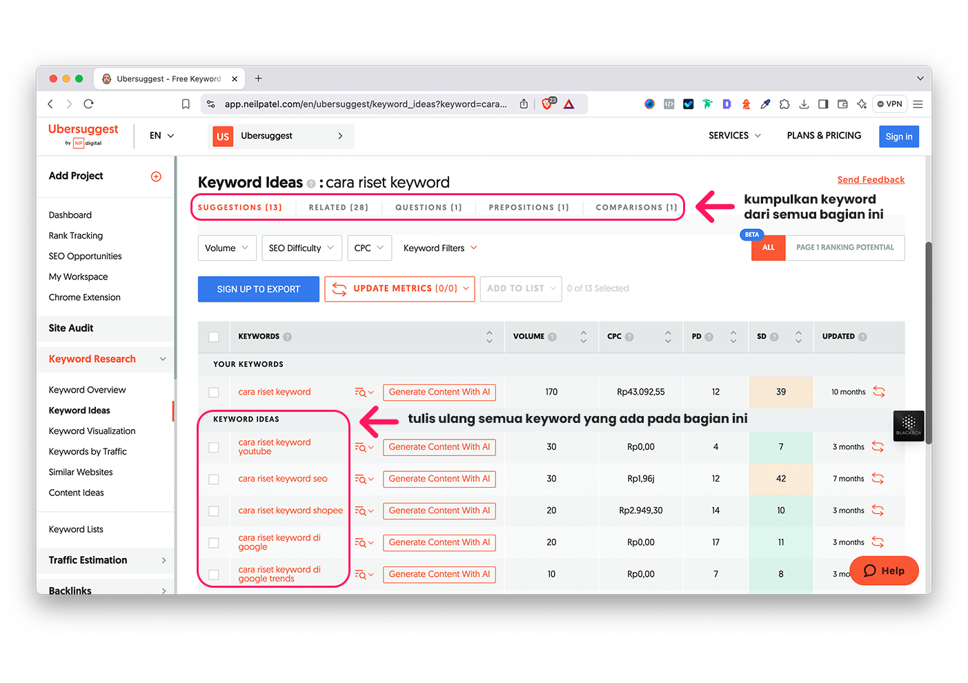 5 Tools Riset Keyword SEO Gratis & Cara Menggunakannya